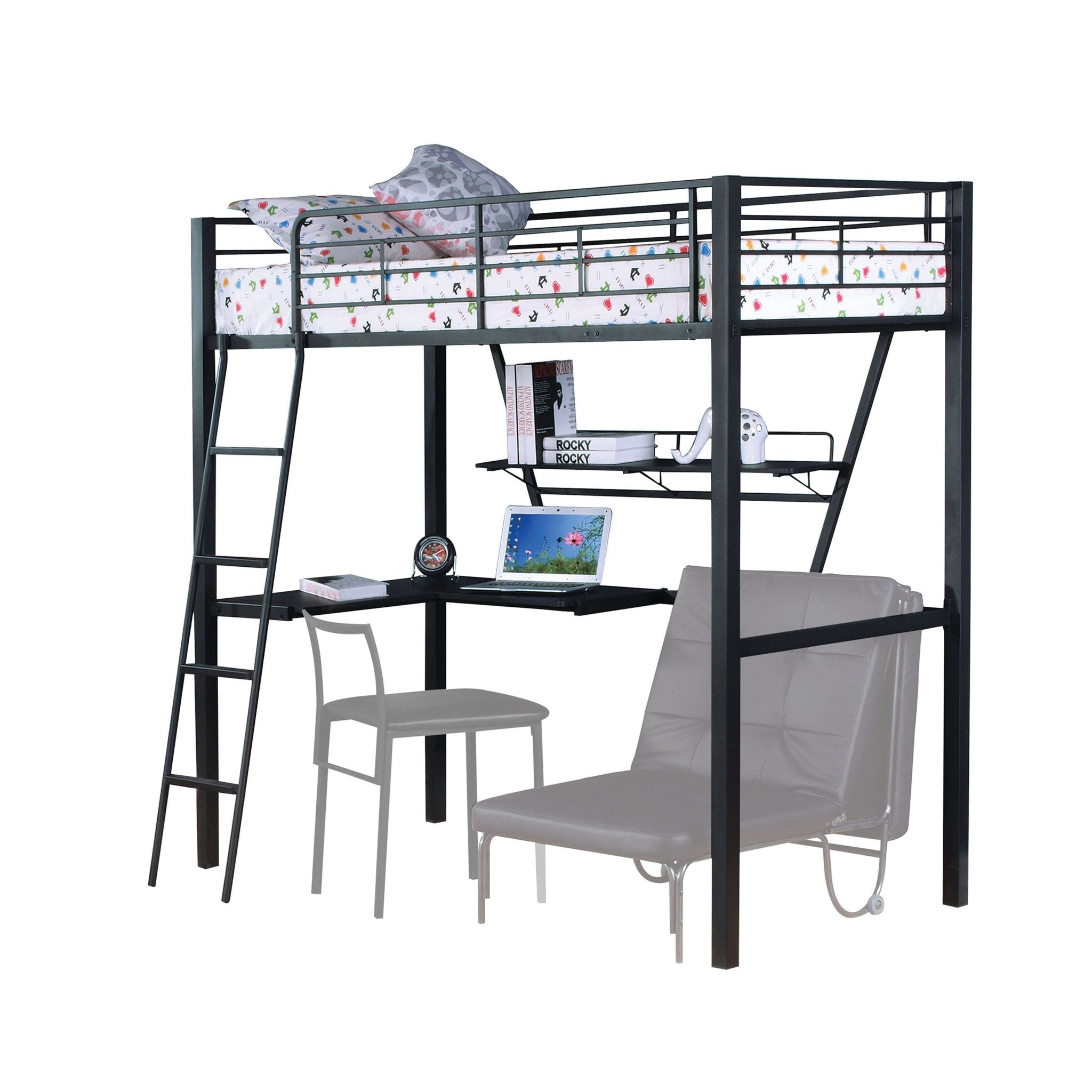 ACME Senon Metal Loft Bed for Kids & Teens – Monkey Bunks