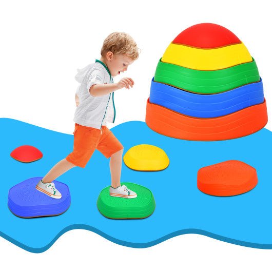 5 Pieces Kids Balance Stepping Stones – Monkey Bunks