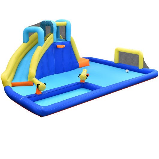 6-in-1 Inflatable Water Slide Jumping House without Blower – Monkey Bunks