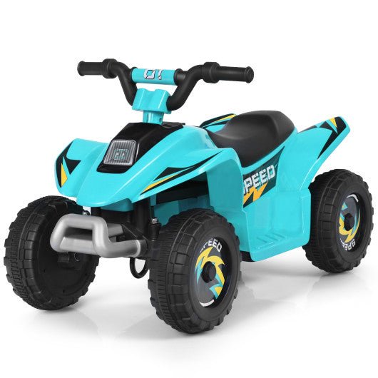6V Kids Electric ATV 4 Wheels Ride-On Toy -Blue – Monkey Bunks