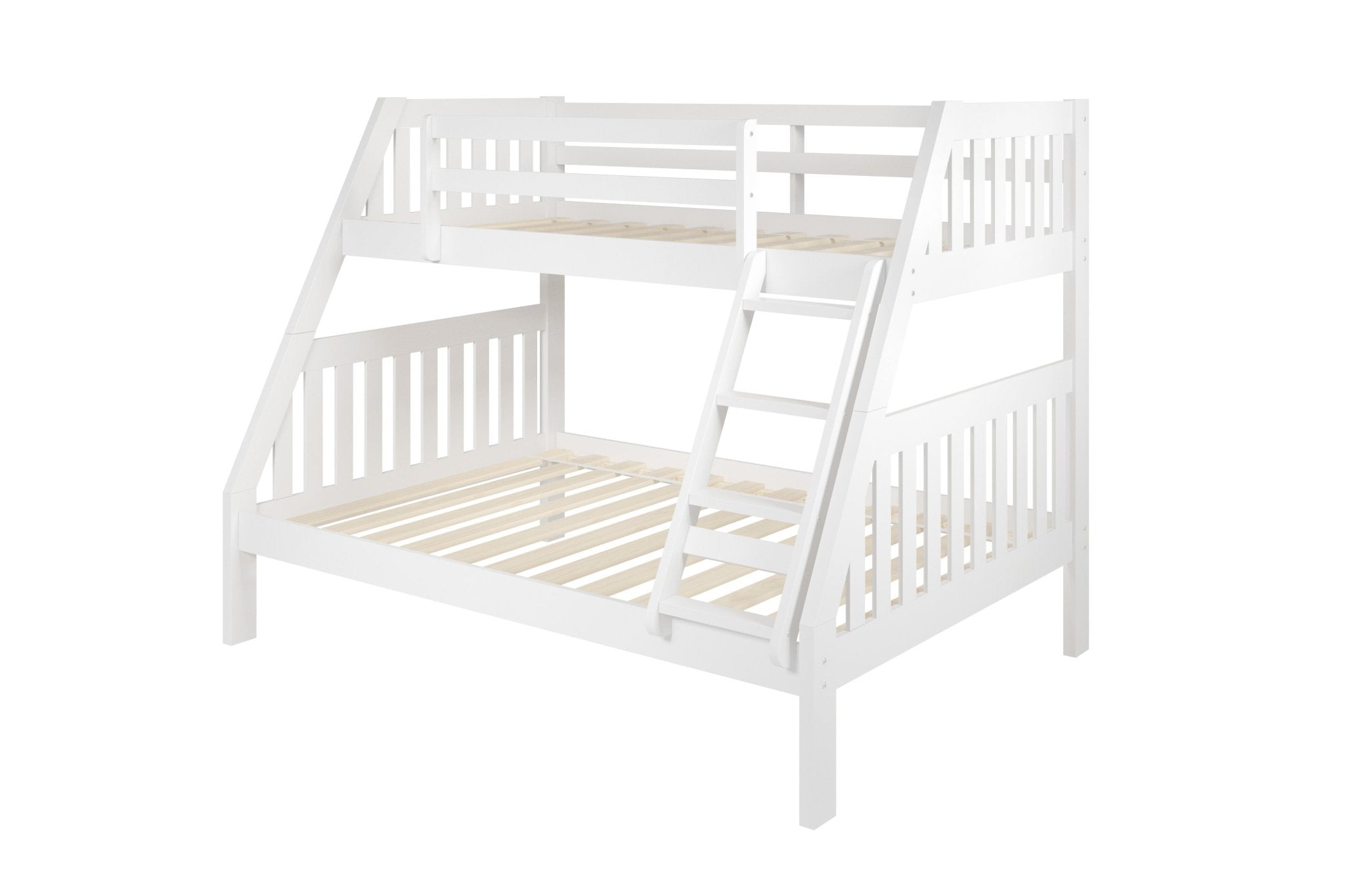 Donco Twin/Full Mission Bunk Bed White – Monkey Bunks