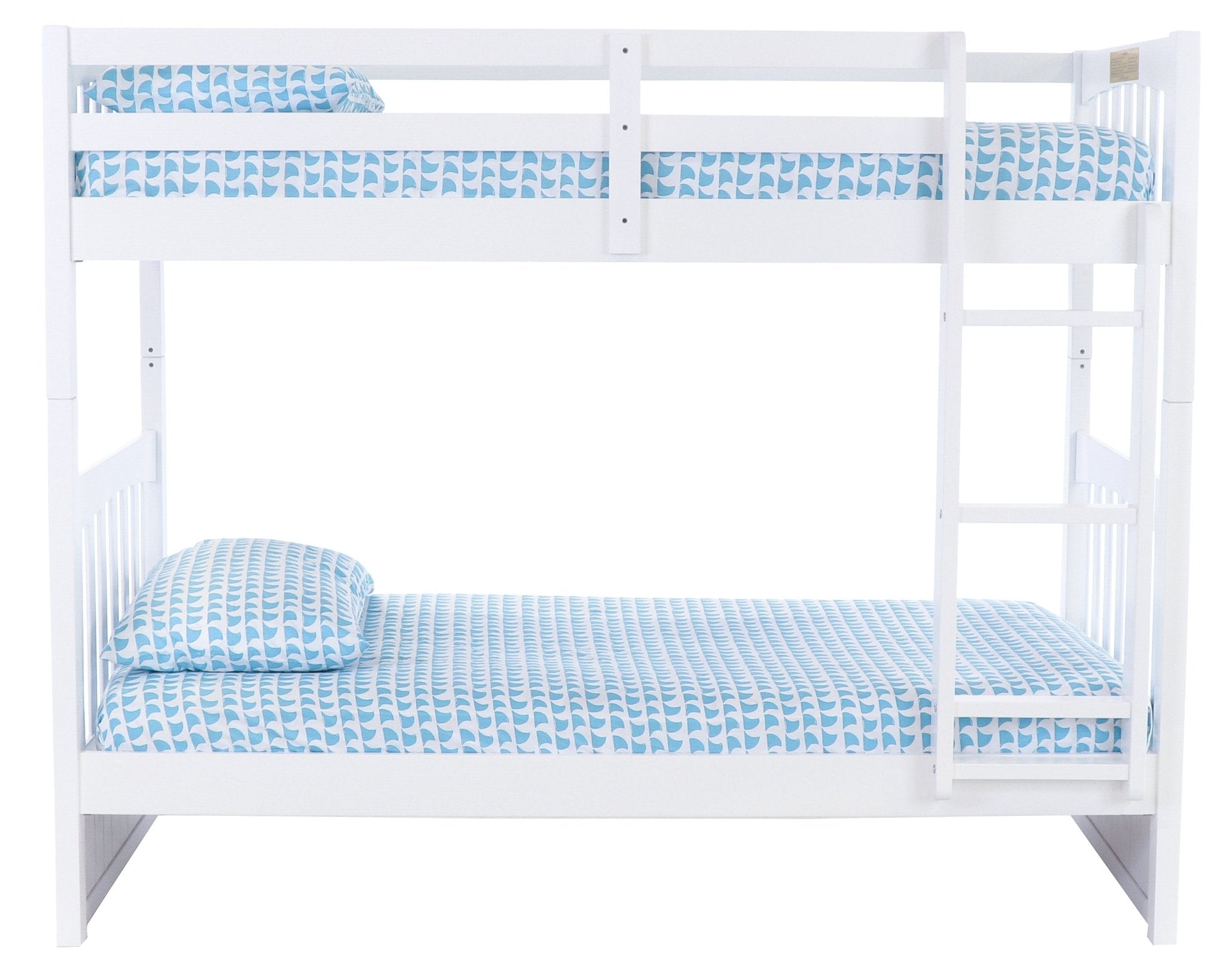 Donco Twin/Twin Mission Bunkbed White | Bunk Bed with Storage – Monkey Bunks