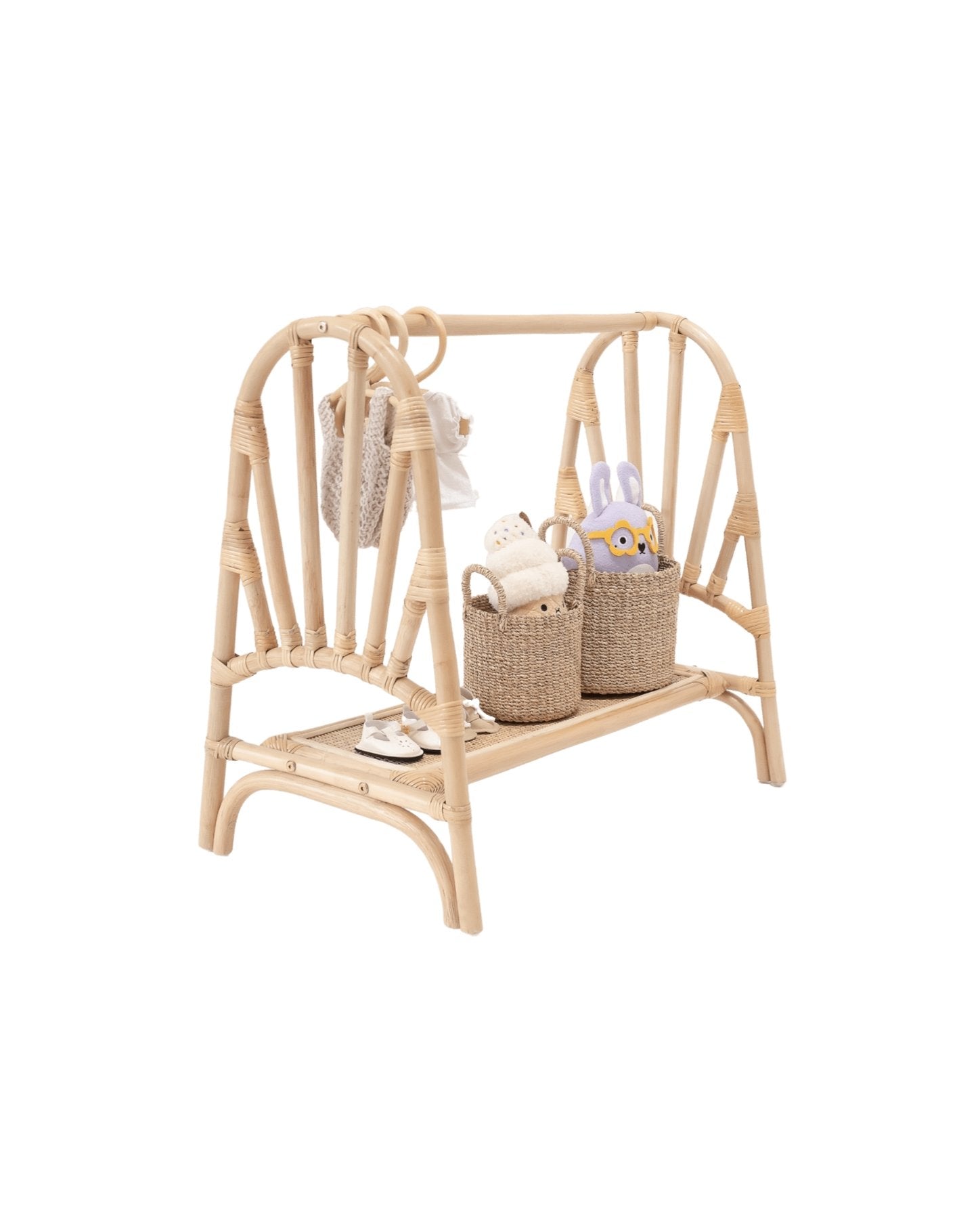 Kiara Mini Rattan Clothing Rack – Monkey Bunks