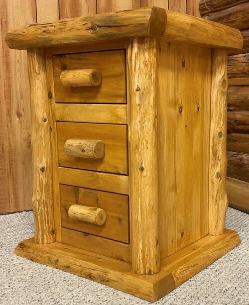 Hidden Lake Grizzly Ridge 3 Drawer Night Stand – Monkey Bunks