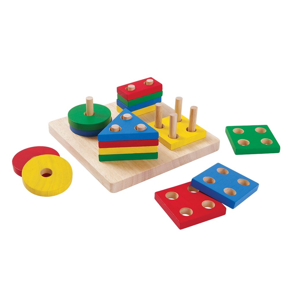 Geometric Sorting Board – Monkey Bunks