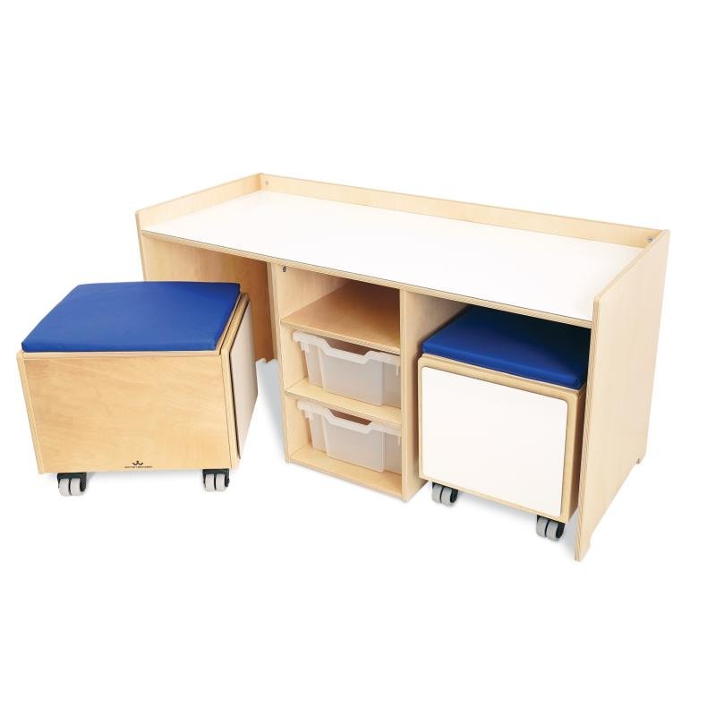STEM Activity Desk And Mobile Bin Set – Monkey Bunks