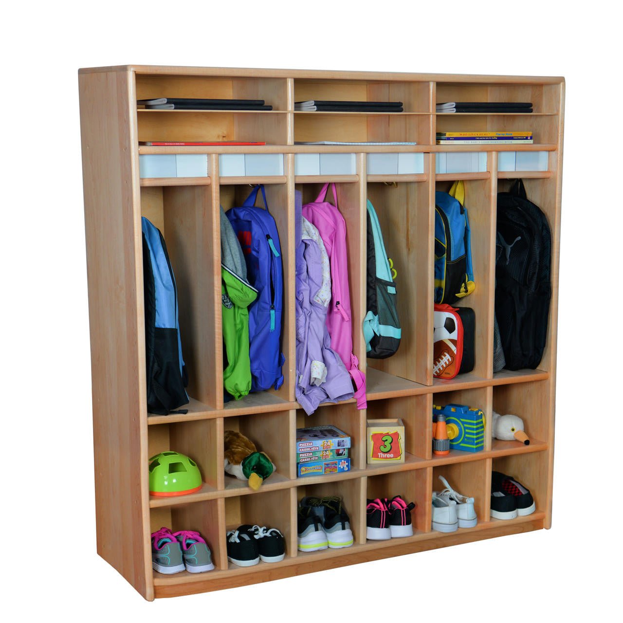 Maple Heritage (6) Section Locker – Monkey Bunks