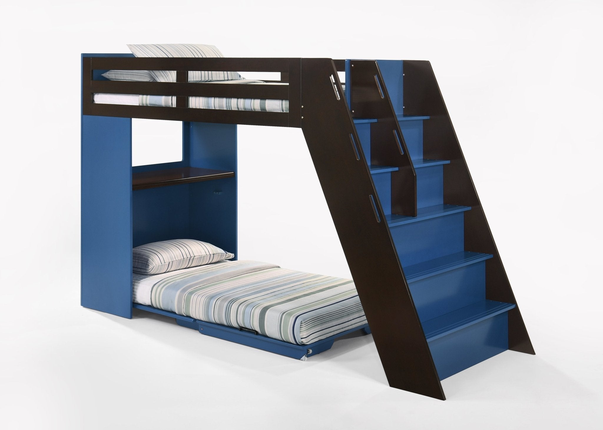 Bunk Beds with a Floor Bed Bottom Bunk – Monkey Bunks