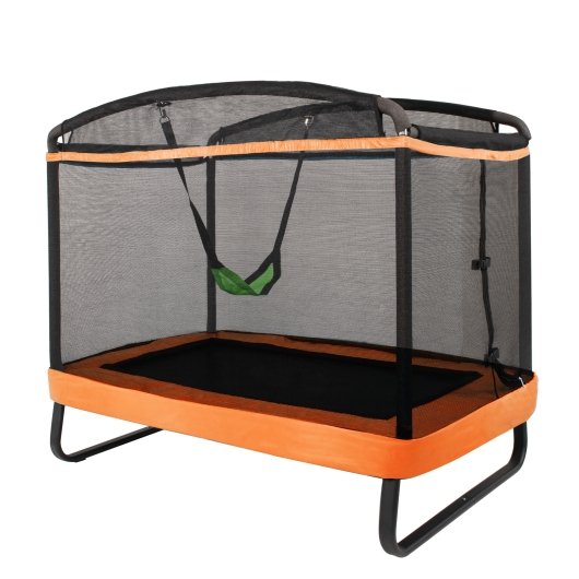 Kids Entertaining Trampoline with Swing Safety – Monkey Bunks