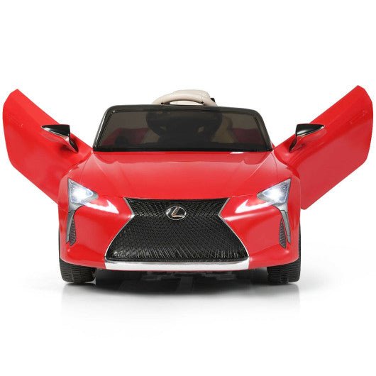 Kids Ride Lexus LC500 Licensed Remote Control Electric Vehicle-Red ...