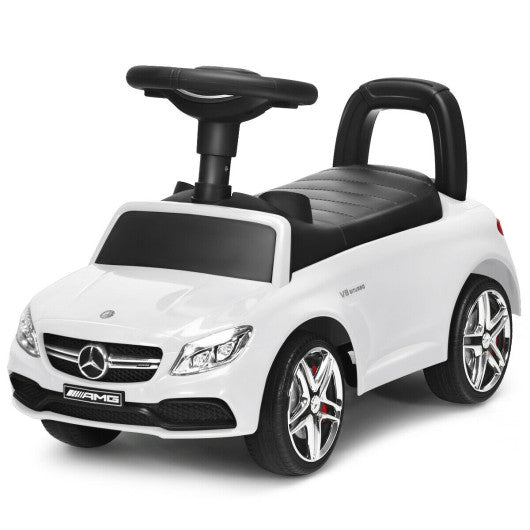 Mercedes Benz Licensed Kids Ride On Push Car-White – Monkey Bunks