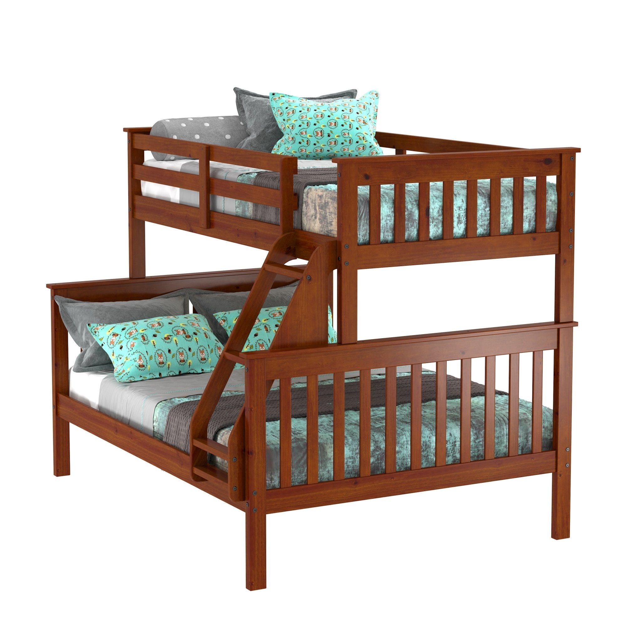 Donco Twin/Full Mission Bunkbed Light Espresso – Monkey Bunks