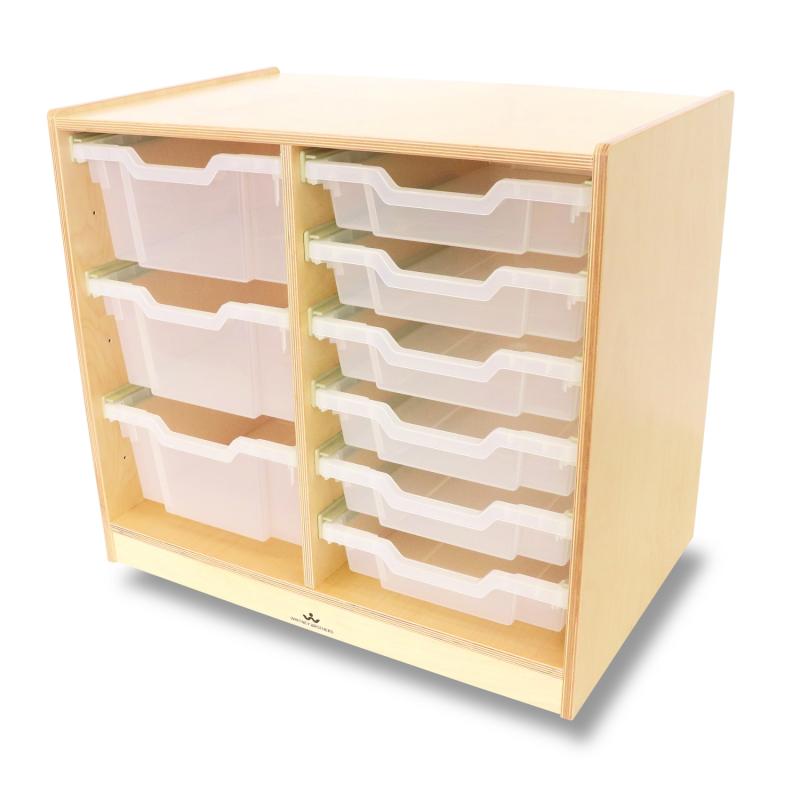 Clear Tray Double Column Storage Cabinet – Monkey Bunks