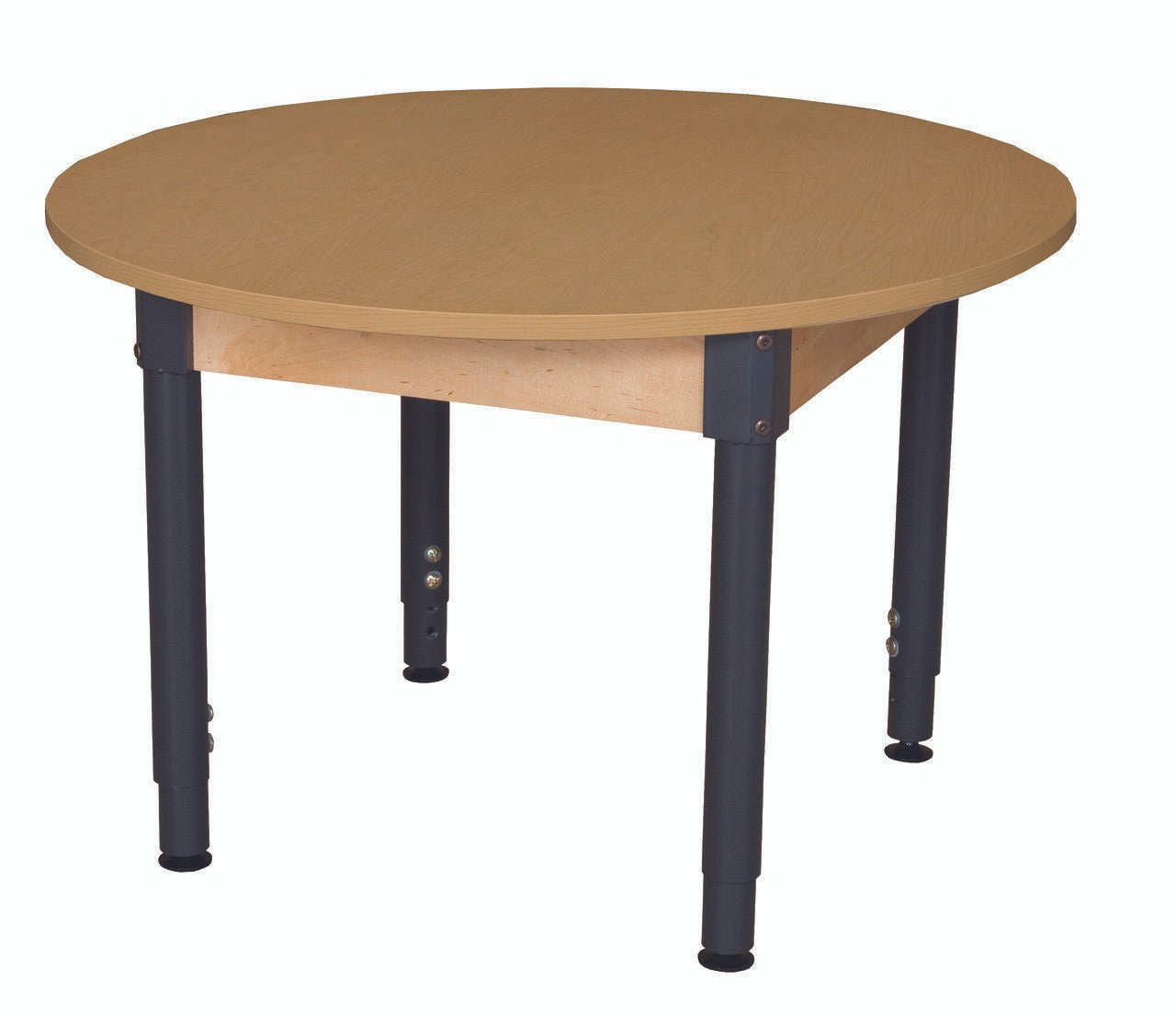 Round High Pressure Laminate Table with Adjustable Legs 18"-29 ...